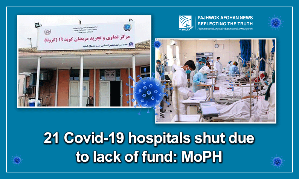 21 Covid-19 hospitals shut due to lack of fund: MoPH – Pajhwok Afghan News